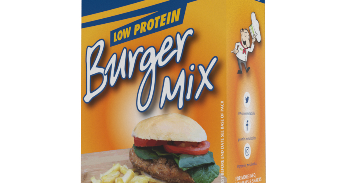 Promin Low Protein Burger Mix - Original - ZOIA Healthcare