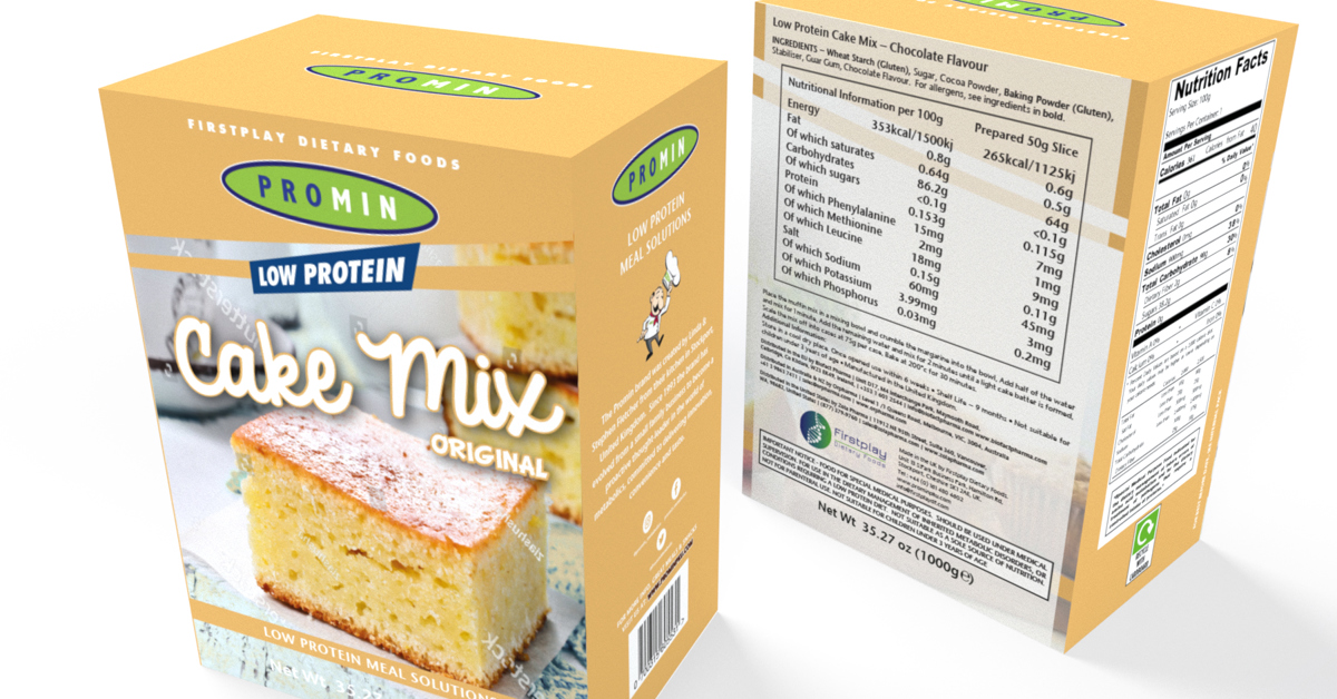 Promin Low Protein Classic Cake Mix - ZOIA Healthcare